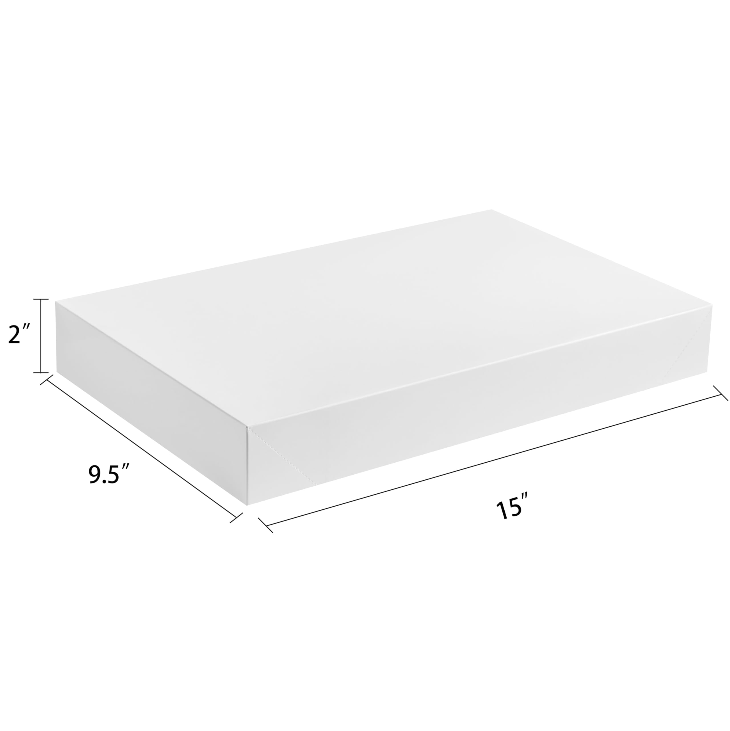 SUNCOLOR 12 Pack 15" White Large Gift Boxes With Lids For Clothes Presents