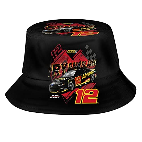 ASFRSH Ryan Blaney 12 Fisherman's Cap Outdoor Bucket Hats Fishing Hat Wide Brim Cap Unisex Foldable Beach Summer Travel