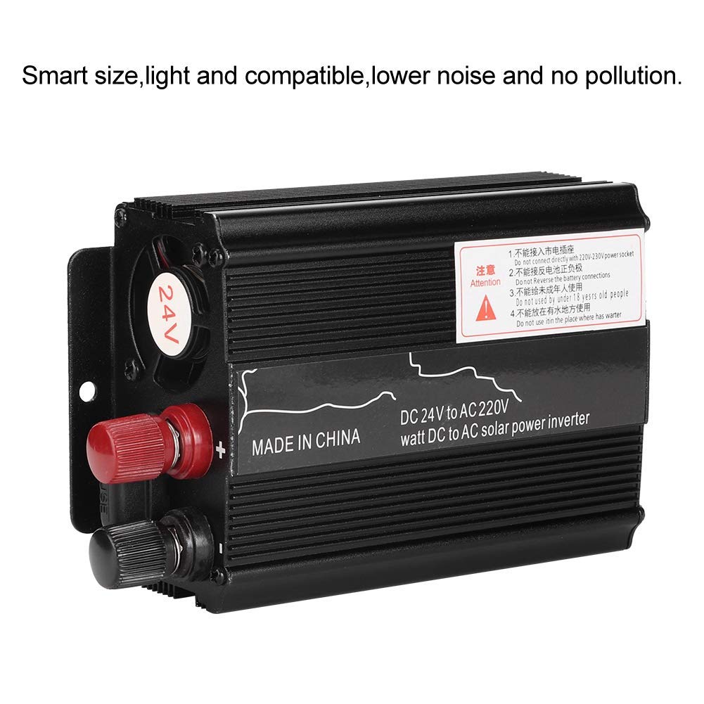 Aramox Inverter, 3000W 24V to 220V Car Inverter Modified Sine Converter Black