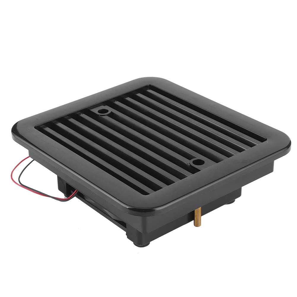 Aramox Vent Fan, 12V 4W Vent Fan with Shutters Vent One‑Way Side Strong Wind Air Camper RV Accessories