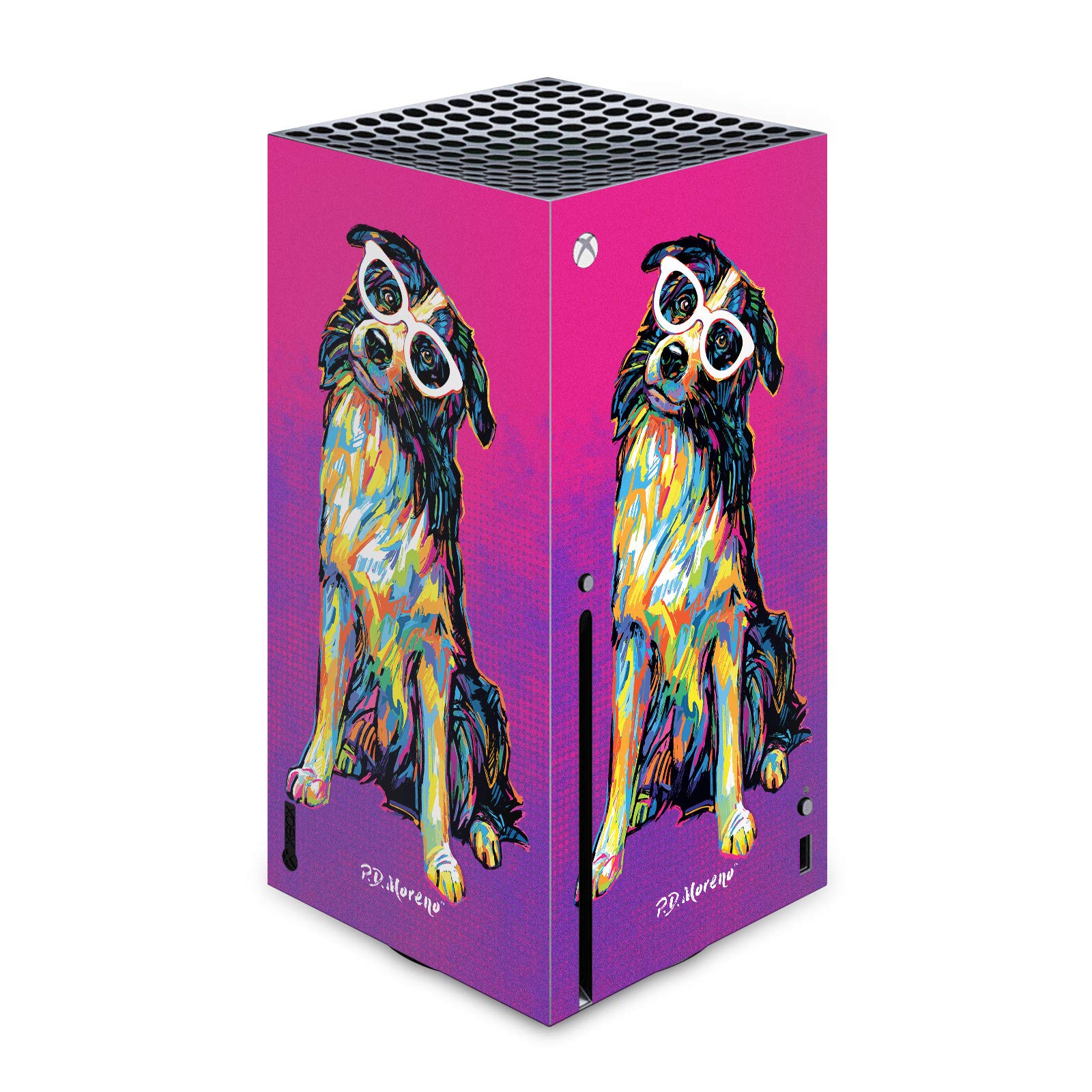 Head Case Designs Officially Licensed P.D. Moreno Border Collie Animals II Vinyl Sticker Gaming Skin Decal Cover Compatible With Xbox Series X Console