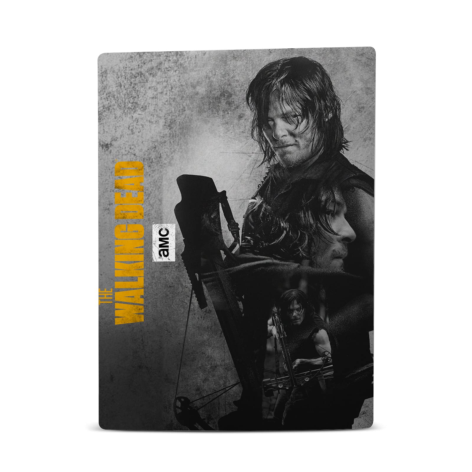 Head Case Designs Officially Licensed AMC The Walking Dead Daryl Double Exposure Daryl Dixon Graphics Vinyl Faceplate Sticker Gaming Skin Decal Cover Compatible With PS5 Disc Console & DualSense