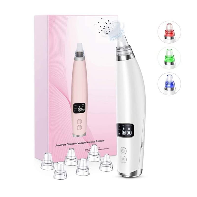 Blackhead Remover Pore Vacuum,Upgraded Facial Pore Cleaner,Electric Acne Whitehead Extractor Tool,USB Rechargeable Blackhead Vacuum Kit for Women & Men