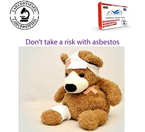 Asbestos Test Kit 1 PK- Includes All Lab Fees - Test Popcorn Ceiling, Tile, Insulation, Adhesive, Mastic, Drywall and Other Materials for Asbestos (72Hr Turnaround)