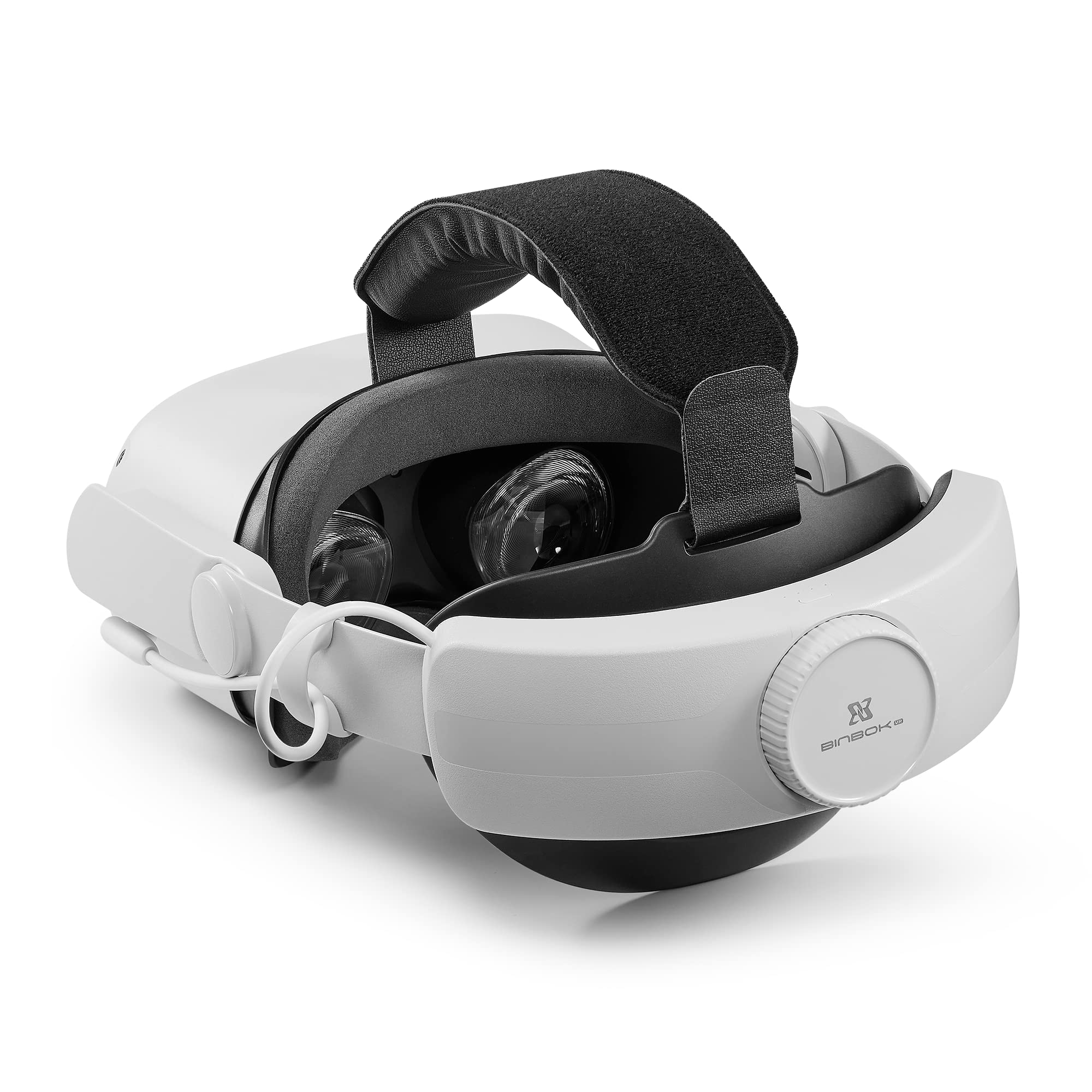 BINBOK VR Head Strap with Battery Pack for Meta/Oculus Quest 2, 8000mAh Adjustable Elite Strap Compatible with Oculus Quest 2, Lightweight&Fast Charging Design VR Accessories