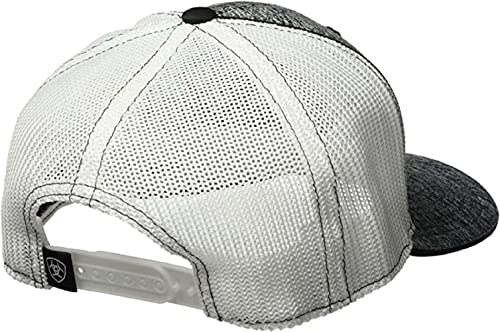 ARIAT Men's White Heather Offset Logo Cap, One Size