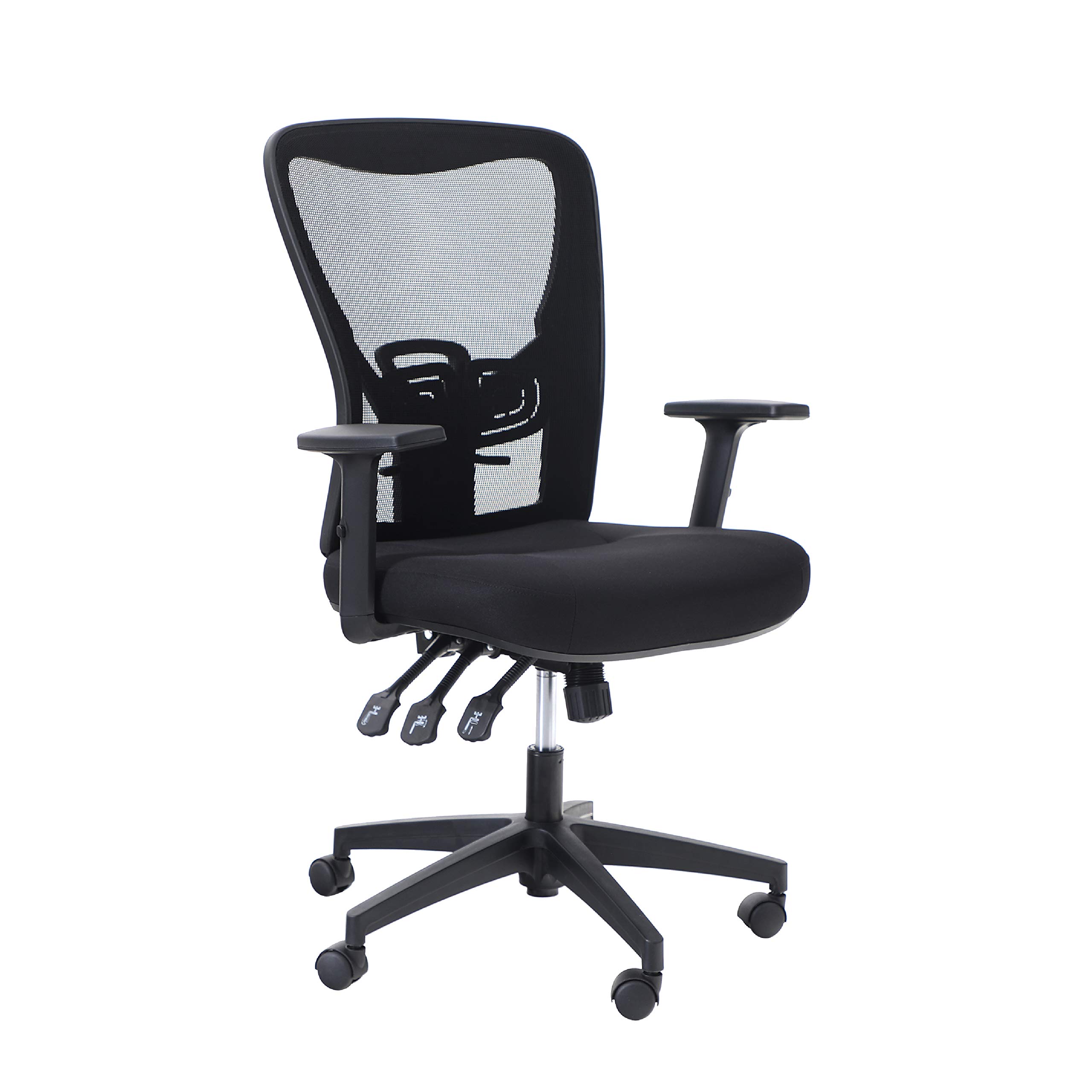 ALPHA HOME Office Chair Ergonomic Home Desk Chair High Back Mesh Task Chair with Lumbar Support Executive Stool with Adjustable Headrest & Armrest Rolling Swivel Desk Chair for Women-Capacity 250LBS