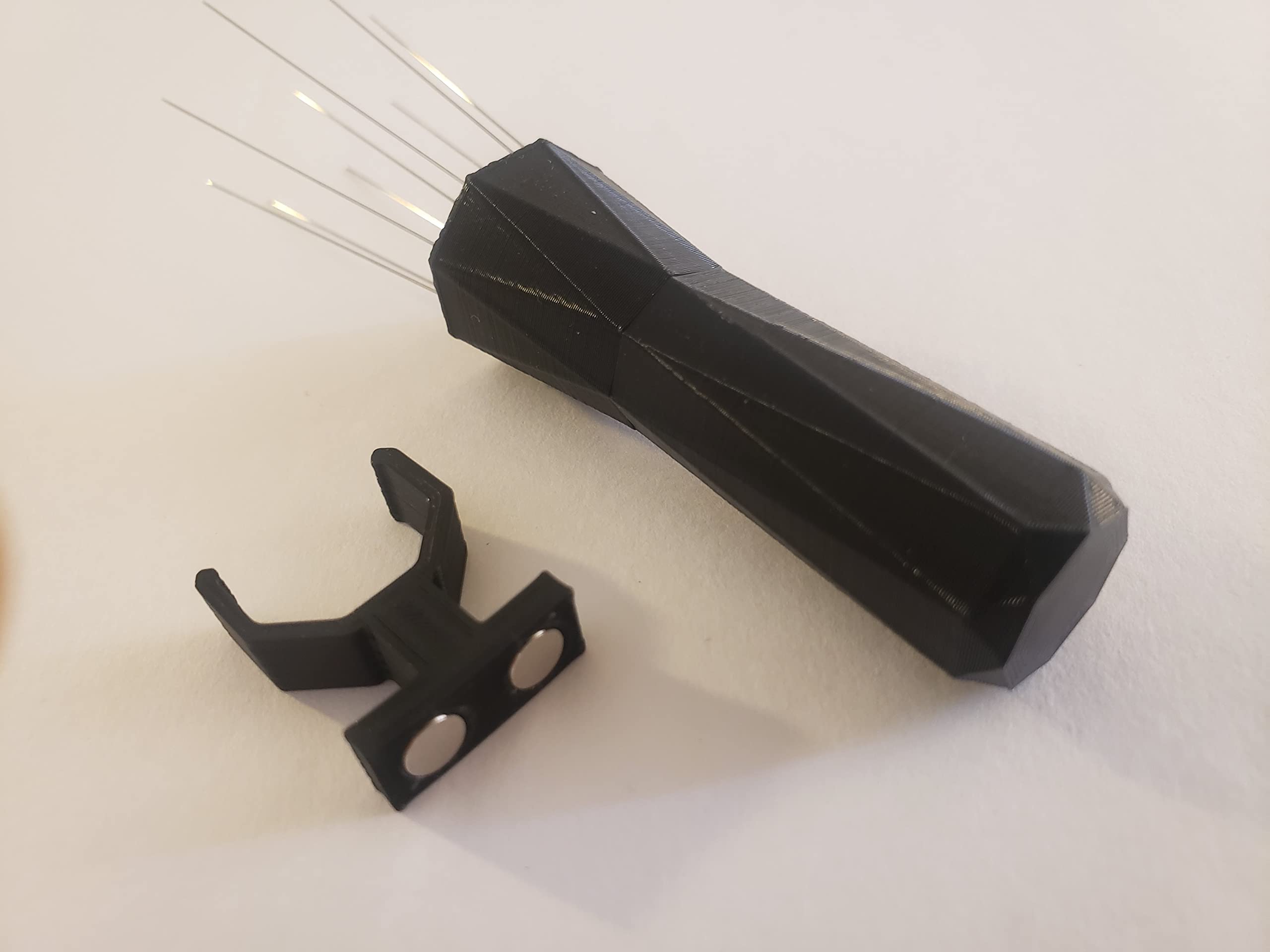 AppaMakes Coffee Stirrer WDT Tool with Magnetic Holder, Black, 0.77 inch x 0.77 inch x 4.3 inch, (JK913)