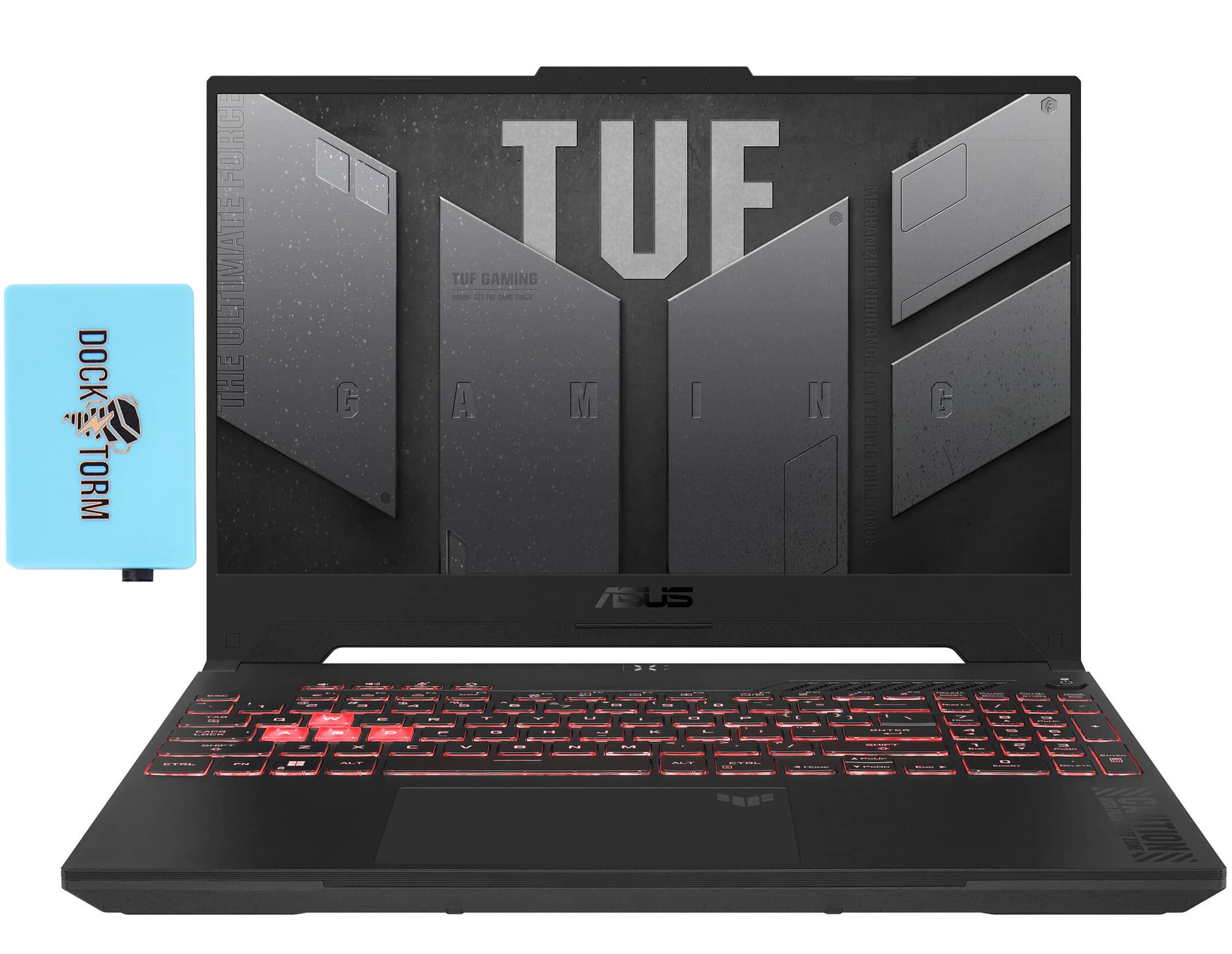 ASUS TUF Gaming A15 (2023) Gaming Laptop 15.6" 144Hz FHD 100% sRGB Display (AMD Ryzen 7 7735HS, 16GB DDR5, 1TB SSD, GeForce RTX 4050, WiFi 6E, Win11Home) w/Dockztorm Dock