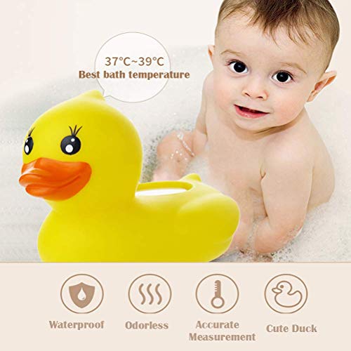 Baby Thermometer, The Infant Baby Bath Floating Safety BPA Free Temperature Thermometer (Duck) (1 Pack, Small)