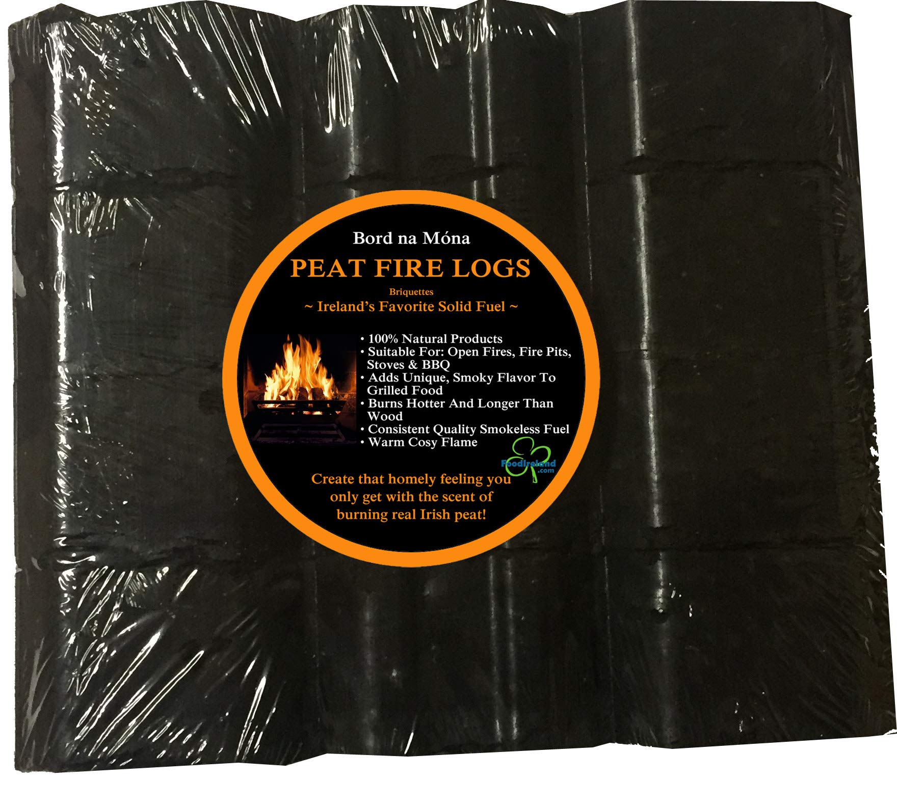Bord Na Mona Peat Briquettes (4 Fire Logs)