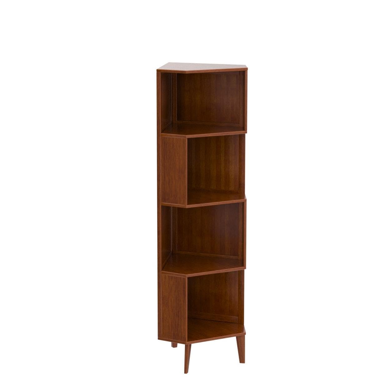 BALANBO Industrial 4-Bookcase Cube Bookshelf for Home Office and Living Room Decoration
