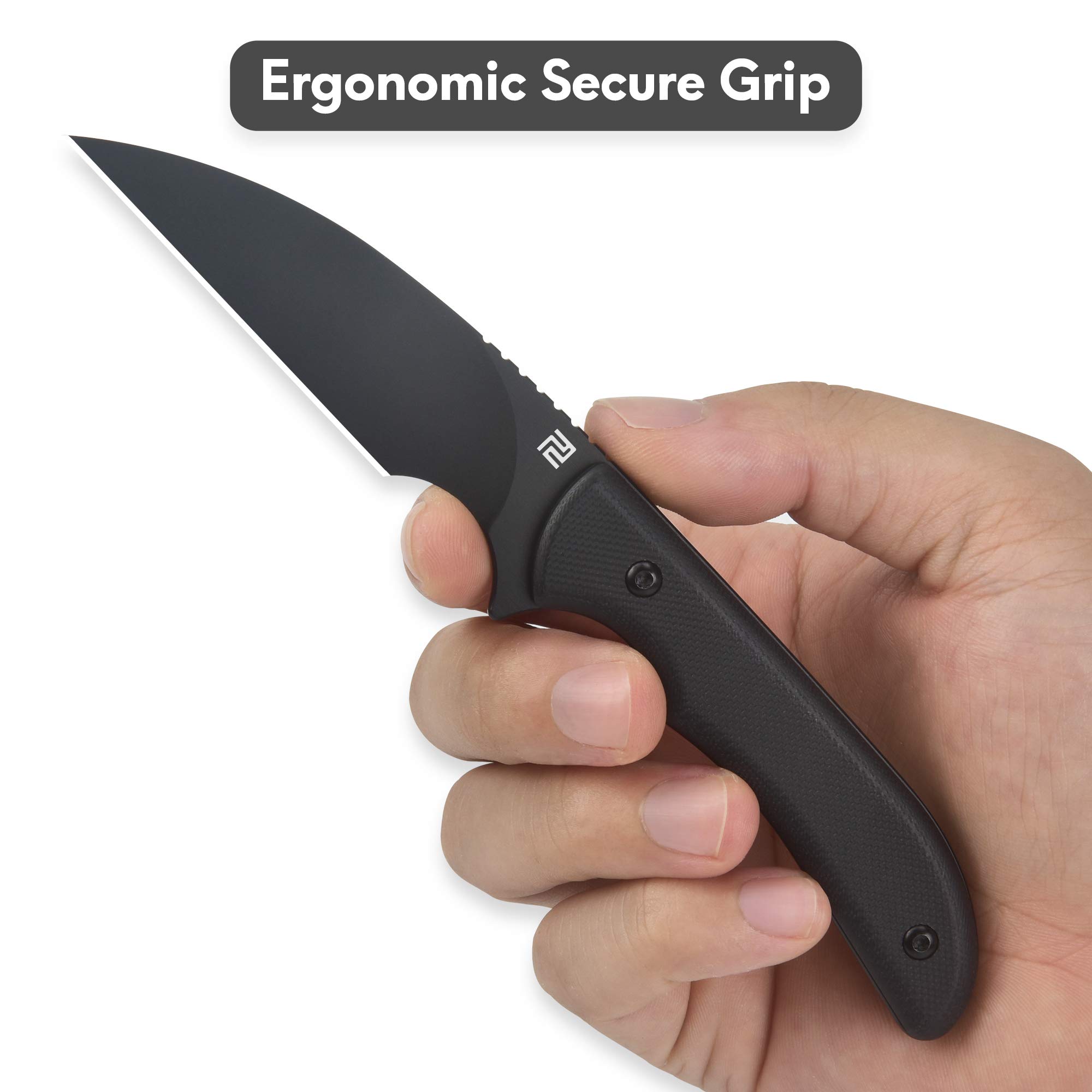ARTISANCUTLERY Tactical Knife Sea Snake (ATZ-1842) AR-RPM9 Powder Steel Blade G10 Handle Fixed Blade Knife Desert