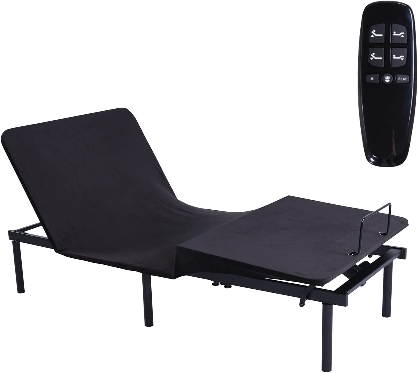 Adjustable Bed Base Frame with New Generation Motor, Remote, Head and Foot Incline, Intelligent Sleep Aid,High Weight Capacity, Easy Self-Assembly,Twin XL