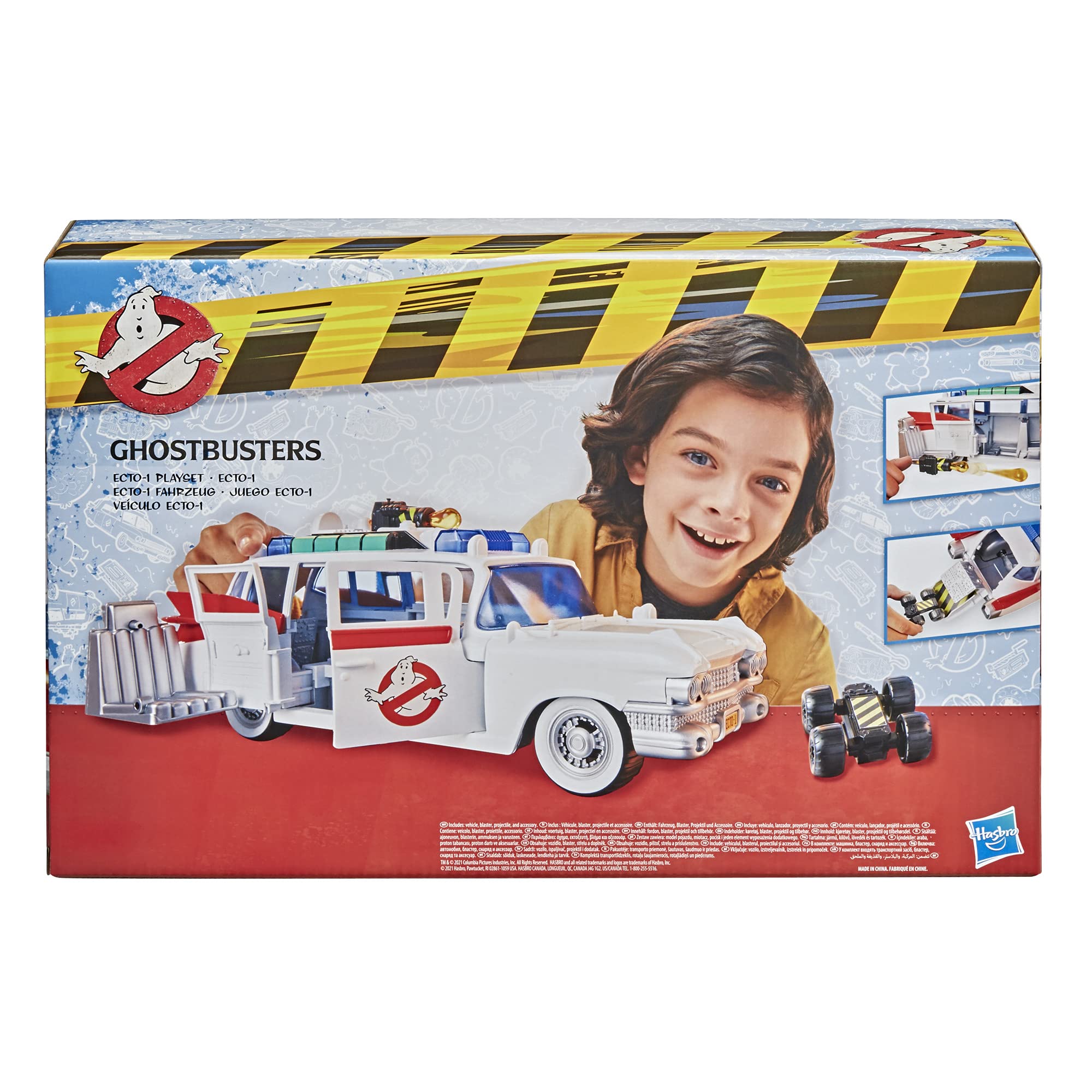 Ghostbusters 2021 Movie Ecto-1 Playset with Accessories for Kids Ages 4 and Up New Car Great Gift for Kids,Collectors,and Fans