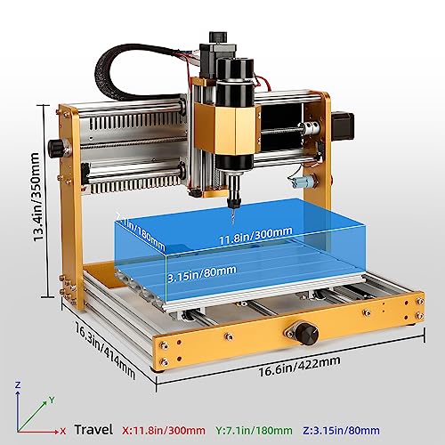 ANNOYTOOLS 500W CNC Router Machine, 3018 Pro MAX CNC Machine,Upgraded 3-Axis All-Metal Milling Machine for Wood Acrylic MDF Nylon Carbon Fiber Carving Cutting