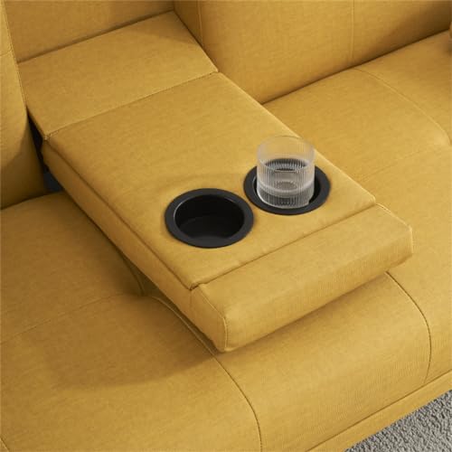 APAINI Multifunctional 67" Leather Double Folding Sofa Bed for Office for Indoor livingroom Furniture