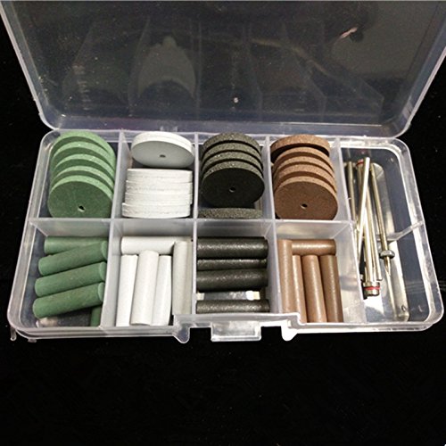NEW 1 set Dental Silicone Rubber Polishing Grinding Wheels Burs Coarse Fine Ultra Fine 5 Shank Mandrel 2.35mm