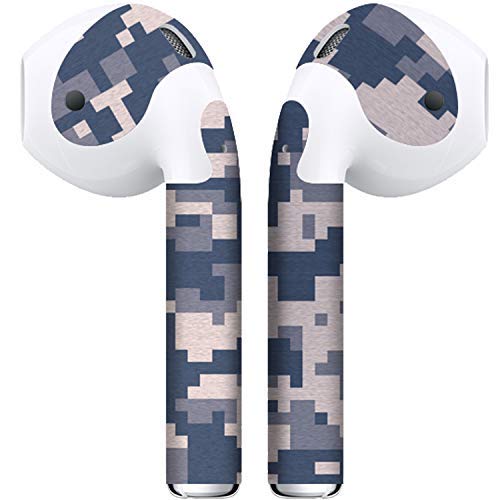 APSkins 2 Piece Printed Skin Wraps Compatible with Apple Airpods β Earpods Stickers & Vinyl Protective Decal for Protection & Customization - Apple Airpods Accessories (Leather)