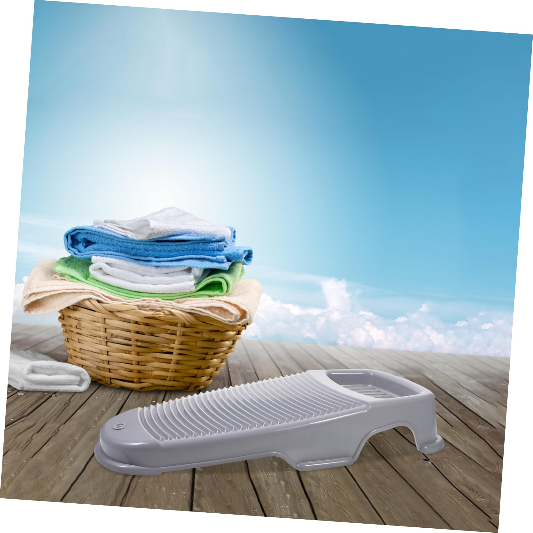 Alipis Home Washboard Scoops Mini Hand Wash Hand Washing Clothes Tool Shirt Delicates Bag for Washing Machine Small Washing Machine Thickening Grey Ironing Board Travel Old Fashioned