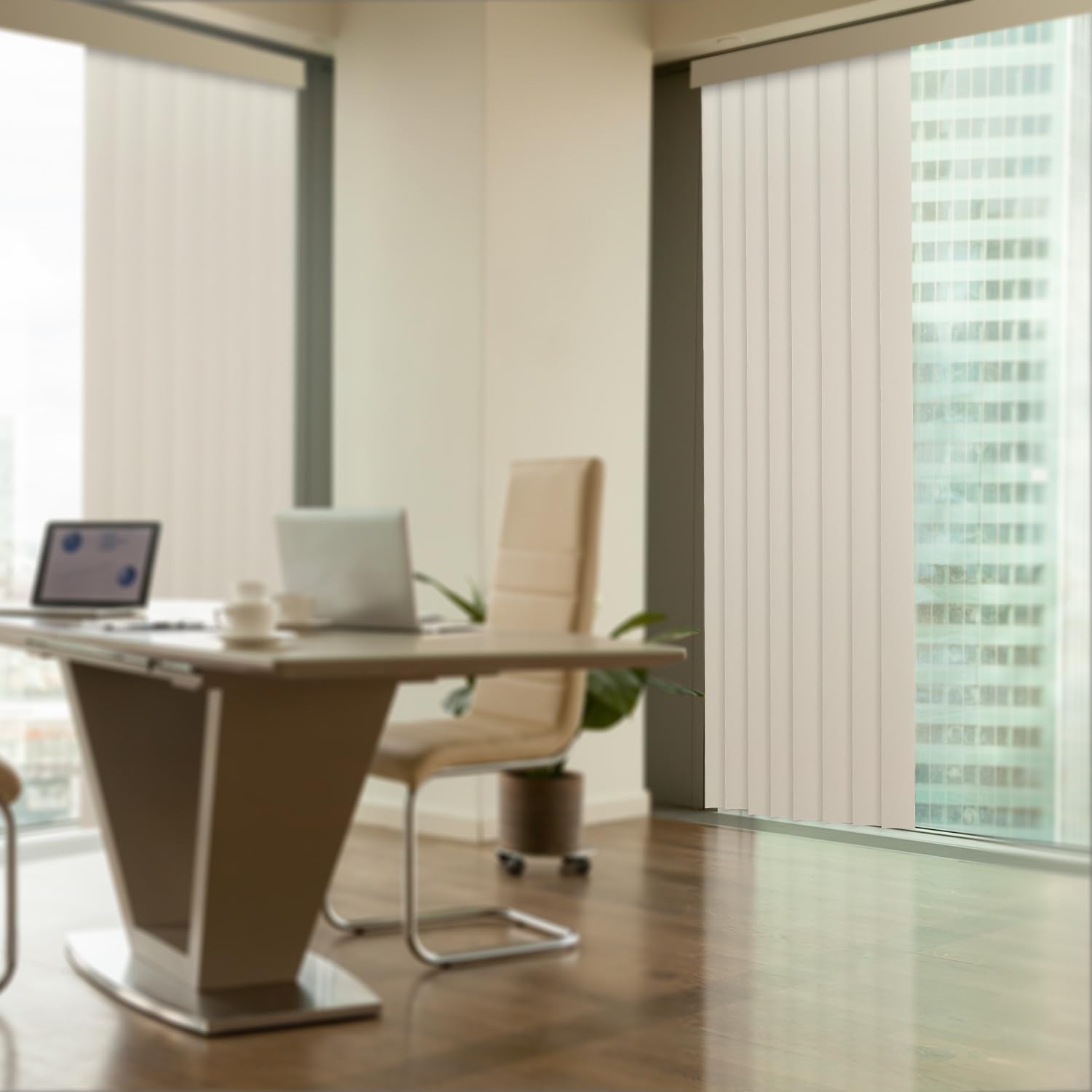 Amazing Drapery Hardware Premium Vinyl/PVC Vertical Blind Replacement Slats, 10 Pack, Light Grey - Smooth, Curved Style - DIY-Friendly and Trimmable Length - Ideal for Replacing Broken Blinds