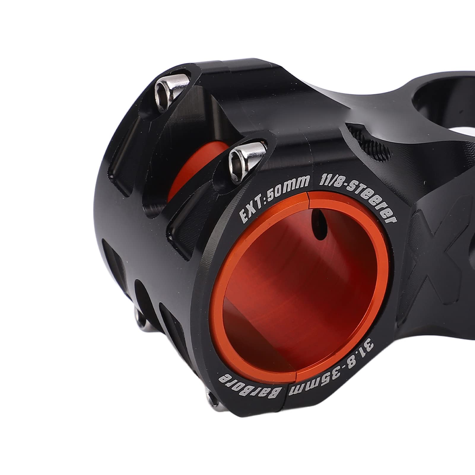 AUHX Short Bike Stem, Bicycle Stem 3D Forging High Hardness Integral Hollow Molding for Road Bike