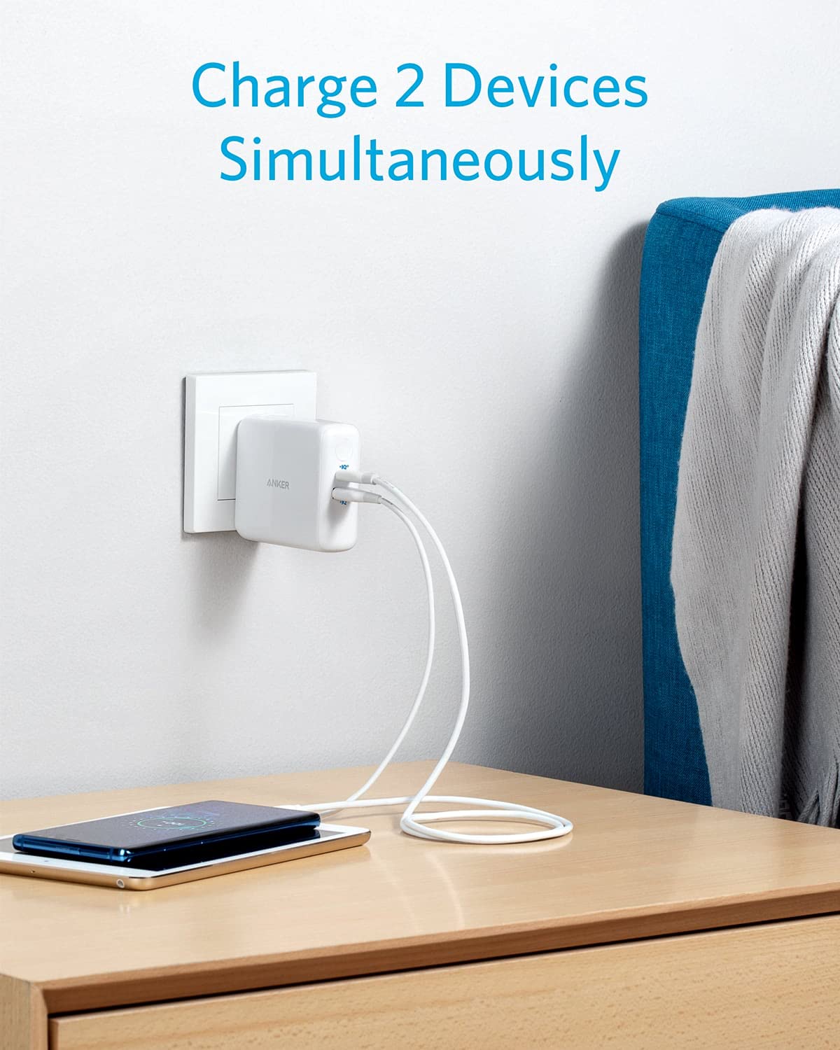 Anker PowerCore Fusion III PIQ 3.0, 18W USB-C Portable Charger 2-in-1 with Power Delivery Wall Charger for iPhone12,12Mini, 11, iPad, Samsung, Pixel and More