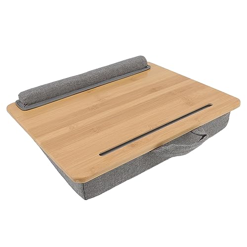 Adjustable Laptop Table - Lap Tray with Cushion | Multifunctional Bed Desk for Reading Writing Playing | Portable Lap Table