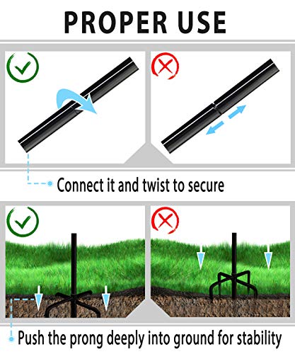 Artigarden Outdoor Shepherd Hooks 92 inch Tall for Bird Feeder (2 Packs), Adjustable Metal Garden Poles for Hanging Plants Solar Light Lantern, Bright Black