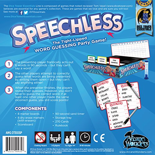 Arcane Wonders Speechless Party Game, Blue