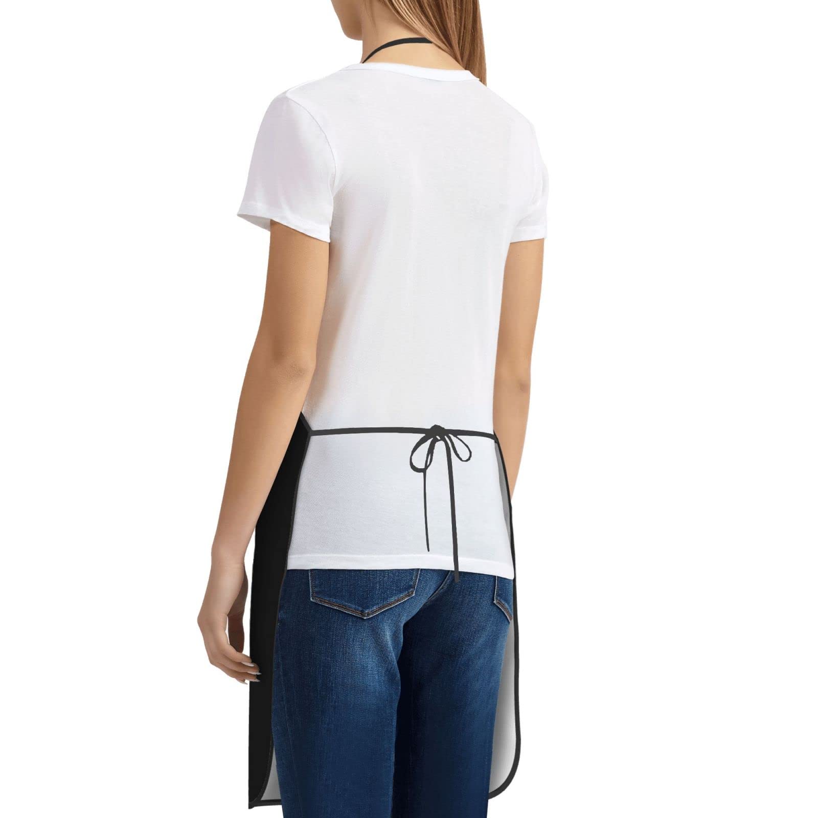 Apron, Waterdrop Resistant Aprons Cooking Kitchen Restaurant Aprons For Women Men Chef, Bbq Drawing Crafting Outdoors