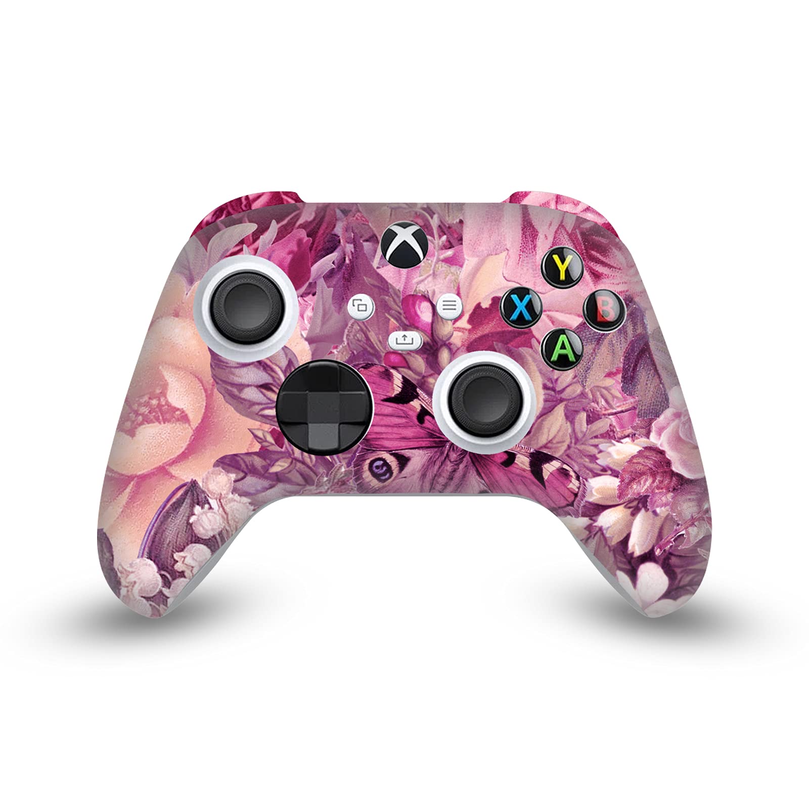 Head Case Designs Officially Licensed LebensArt Butterfly Romance Art Mix Vinyl Sticker Gaming Skin Decal Cover Compatible With Xbox Series X/S Controller