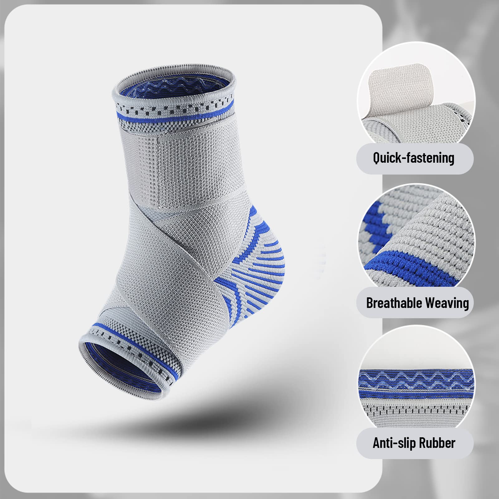 Ankle Brace Adjustable Support Elastic Strap for Basketball Cycling Sport Protection
