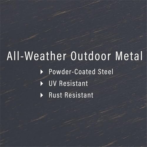 Crosley Furniture Kaplan 6-Person Rectangular Outdoor Dining Table with Umbrella Hole for Outside Patio, Oil-Rubbed Bronze