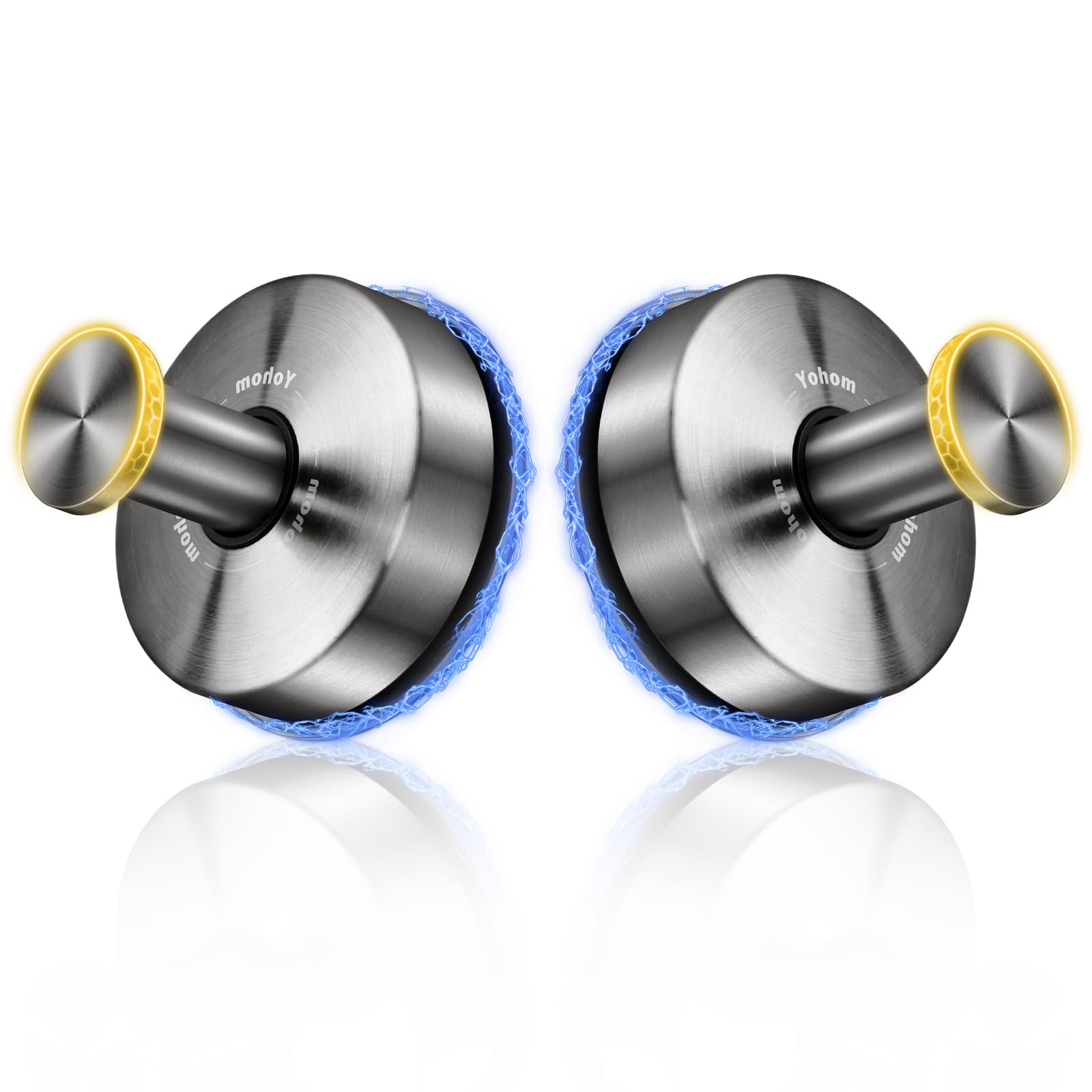 YOHOM Suction Cup Hooks for Shower Bathroom Cup Wall for Inside Vacuum Windows (2 Silver, 2 Silver)