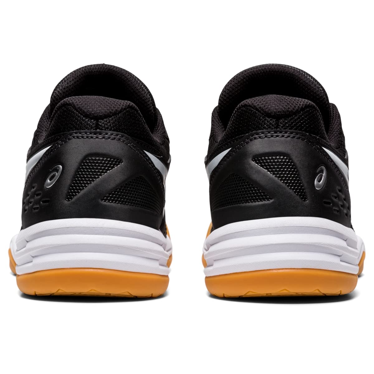 ASICS Women's Upcourt 4 Volleyball Shoes, 7, Black/White