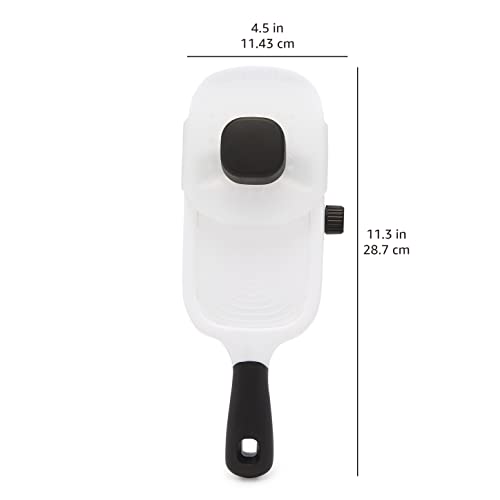 Amazon Basics - Hand-held Mandoline Slicer, White, 11.3" X 4.5" X 2.5"