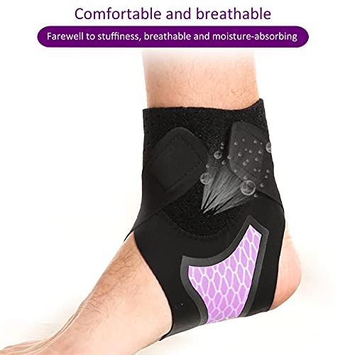 Ankle Socks, Lightweight U Shaped Compression Ankle Brace for Sprained Ankle for Injury Recovery(Left Foot L (L))