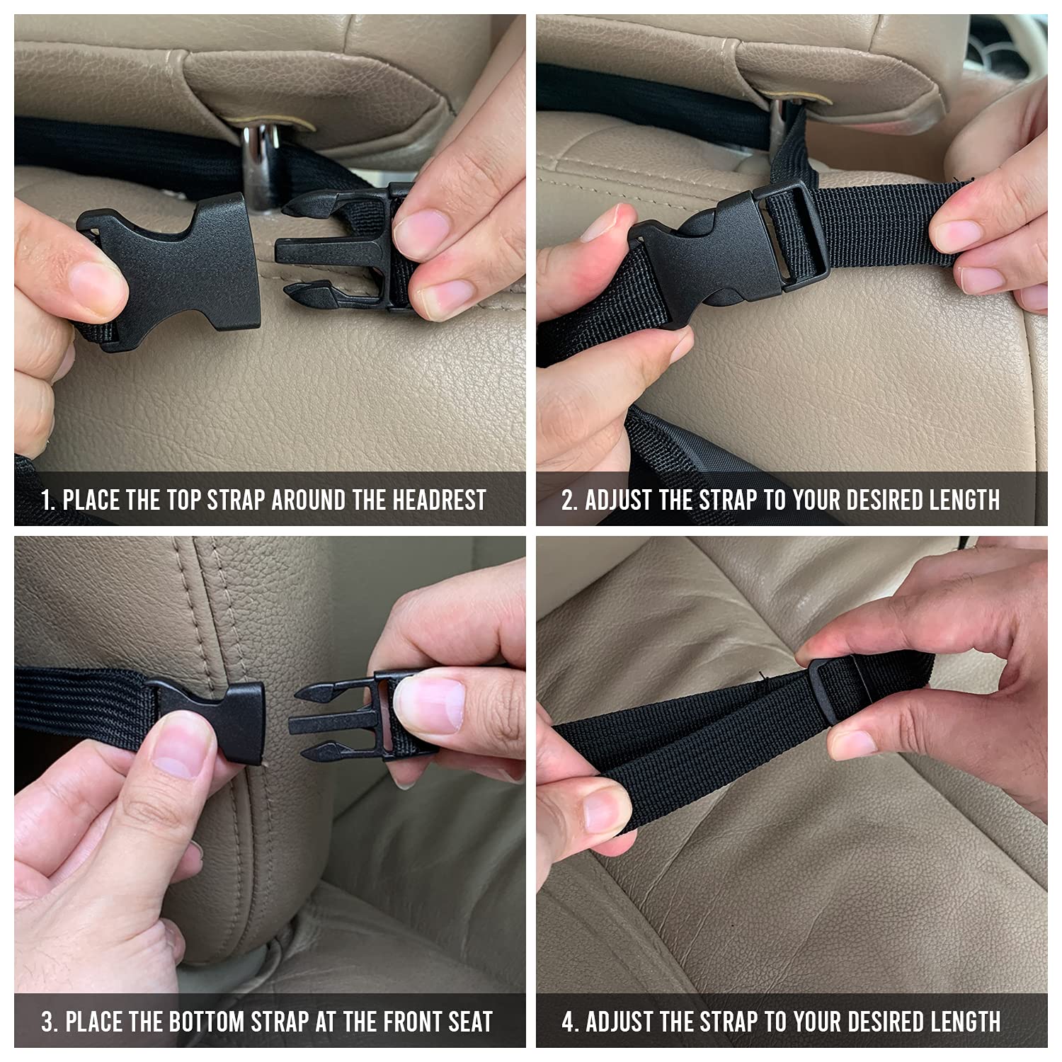 Backseat Car Organizer 1 Pack by Elitebest β 1Car Seat Organizer and Kick Mats for Road Trips β Car Backseat Organizer for Kids with USB Headphone Slits and Storage Pockets for Organization