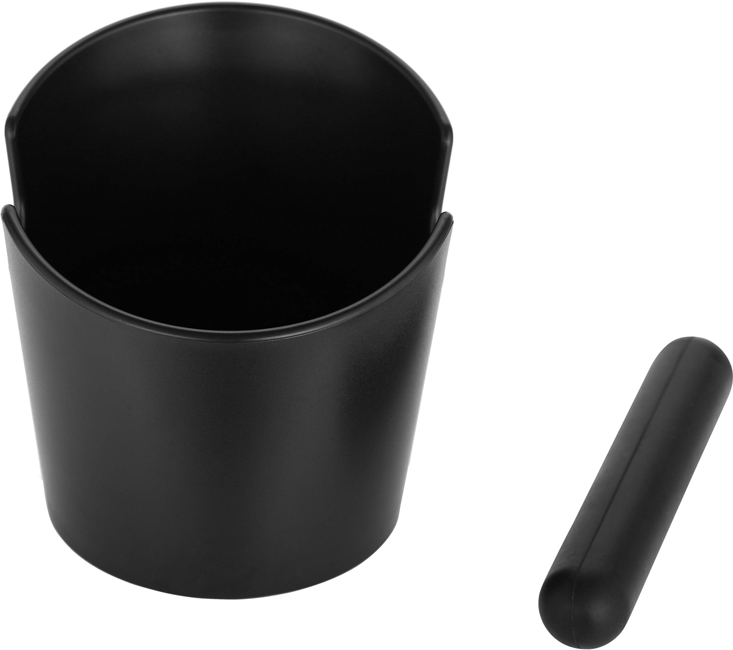 APTSPADE Espresso Knock Box,4.8 Inch Coffee Knock Box, Espresso Dump Bin With Removable Knock Bar and Non-Slip Base