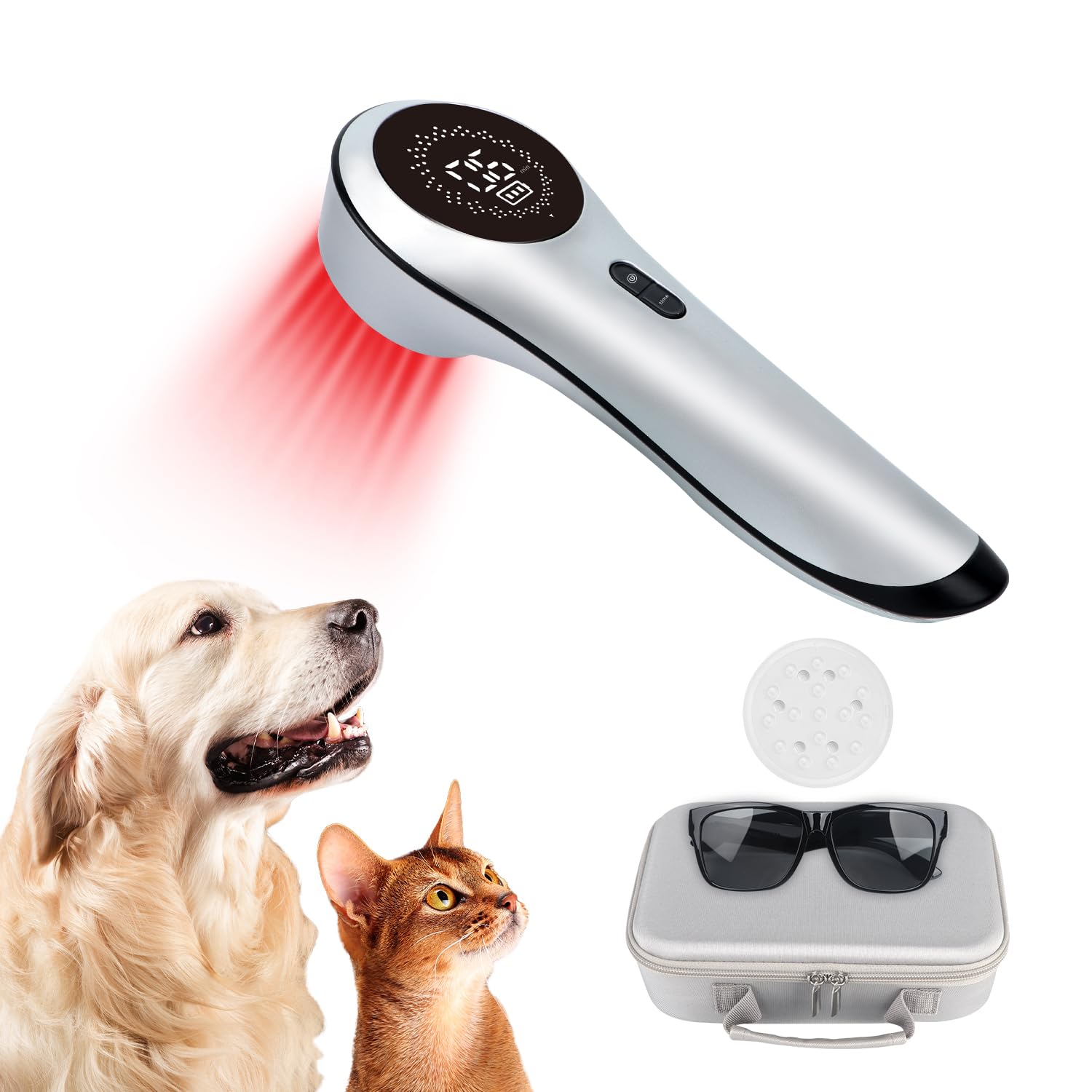 BETISBE Cold Laser Therapy for Pet Animals Vet Muscle & Joint Pain Relief Wound Healing Care,Reduces Inflammation,Near Infrared Light Therapy Device for Dogs Cats Horses with Upgrade Magneti Cover