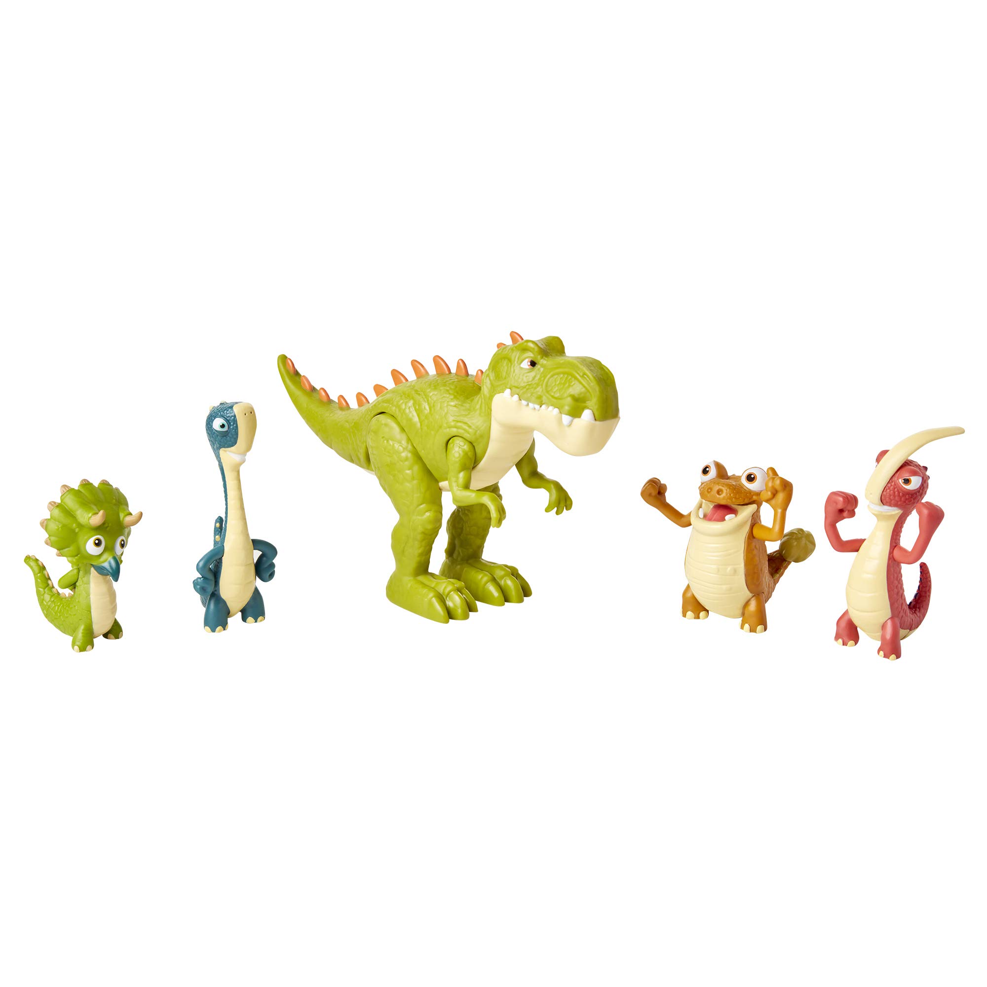 Gigantosaurus Figures Giganto & Friends Toy Action Figures, Includes: Giganto, Mazu, Bill, Tiny & Rocky β Articulated Characters Range from 2.5-5.5" Tall
