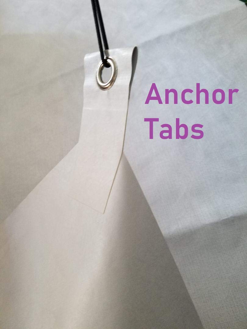 Anchor Tab Products 10 X 5 ft. Tyvek House Wrap Ground Sheet - Tent Footprint w/ 4 Grommet Tabs