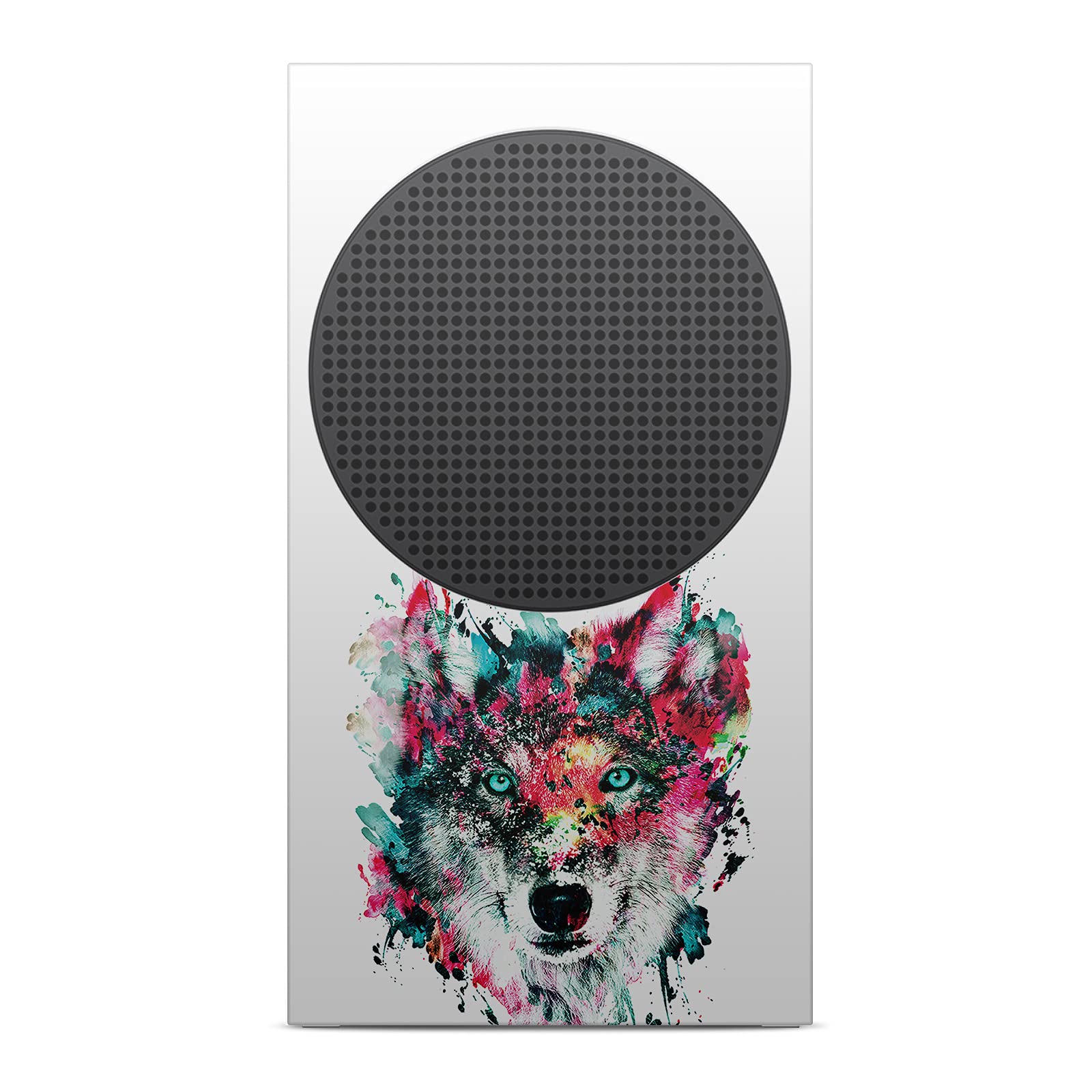 Head Case Designs Officially Licensed Riza Peker Wolf Art Mix Vinyl Sticker Gaming Skin Decal Cover Compatible With Xbox Series S Console