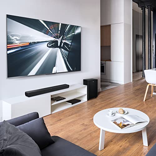 TCL 4K Alto 8 Plus 2.1.2 Channel Dolby Atmos Sound Bar with Wireless Subwoofer, Bluetooth β TS8212-NA, 39-inch, Black