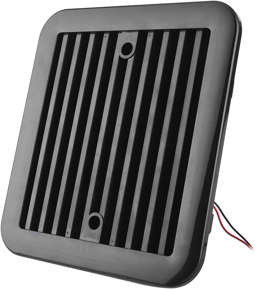 Aramox Vent Fan, 12V 4W Vent Fan with Shutters Vent One‑Way Side Strong Wind Air Camper RV Accessories