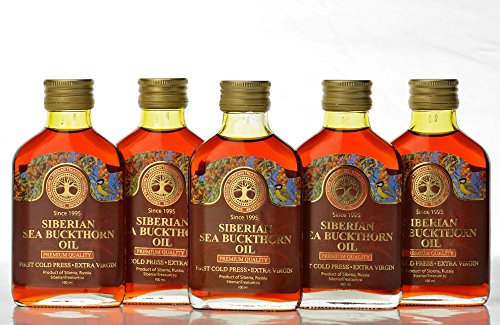 Siberian Sea Buckthorn Oil 100 Ml, Premium Quality, Natural, First Cold Press - 3.4 Fl Oz
