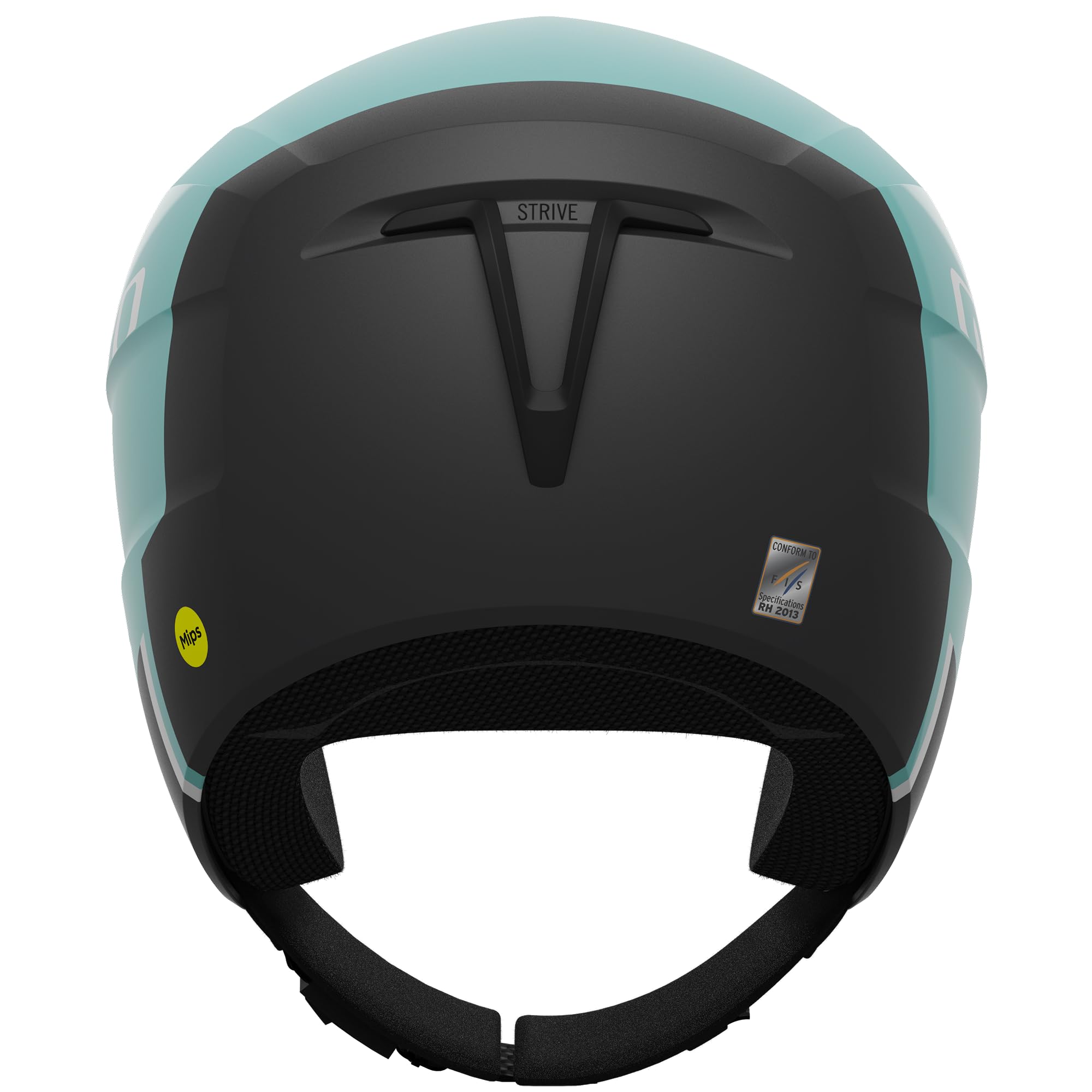 Giro Strive MIPS Race Ski Helmet for Men, Women & Youth - Matte Charcoal/Cool Breeze - L (57-59 cm)