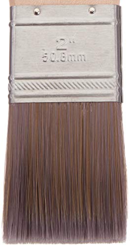 Amazon Basics 2" Flat Edge Master Pro Paint Brush, Brown
