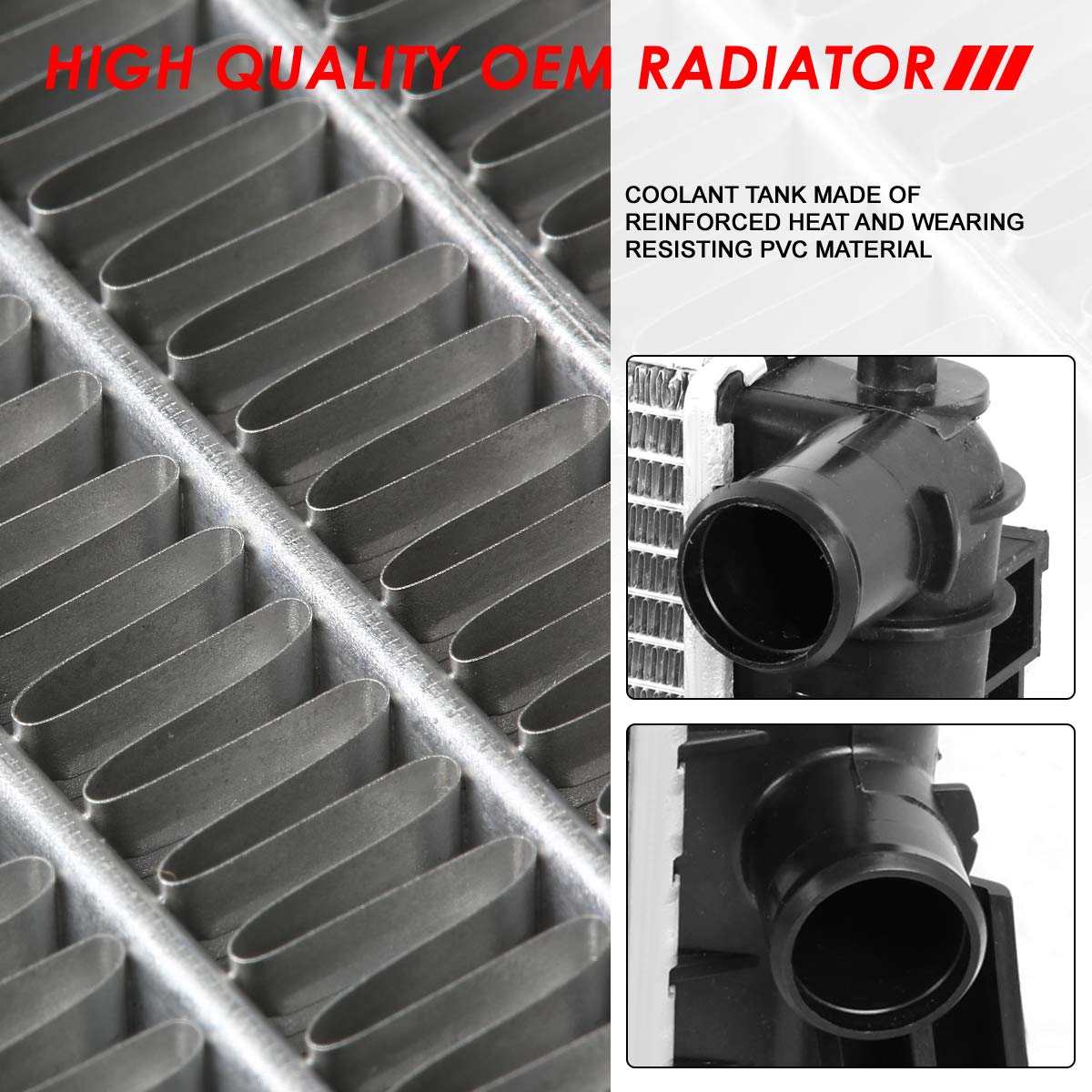 Auto Dynasty DPI 2789 Factory Style 1-Row Cooling Radiator, Compatible with Ford Mustang 3.7L 3.9L 4.0L 4.6L 5.0L AT MT 05-14, Aluminum Core